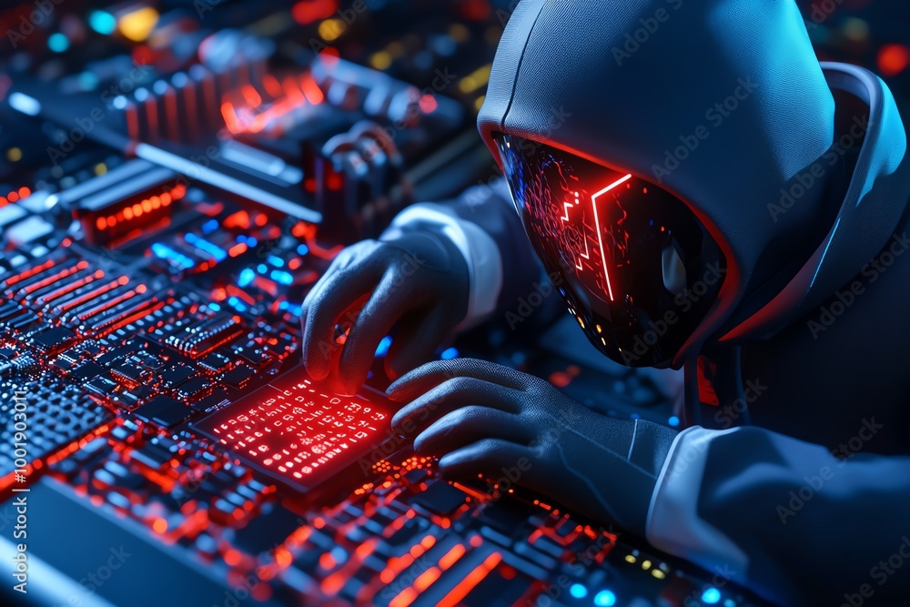 Password cracking attempt in hyper-realistic detail, showing the ...