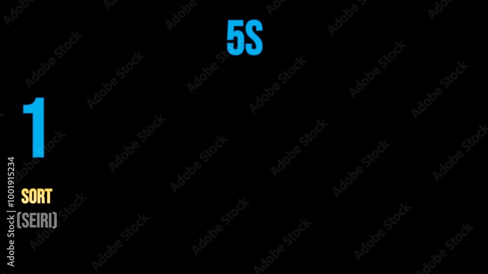 5S training material with simple animation. training material. sort ...