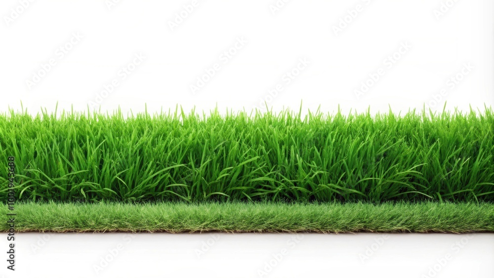 Strip of green grass in side view perspective, grass, green, nature ...