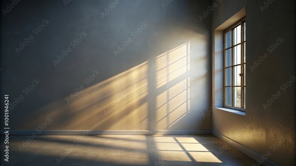 Light shining through window creating shadows on wall, shadows, window ...