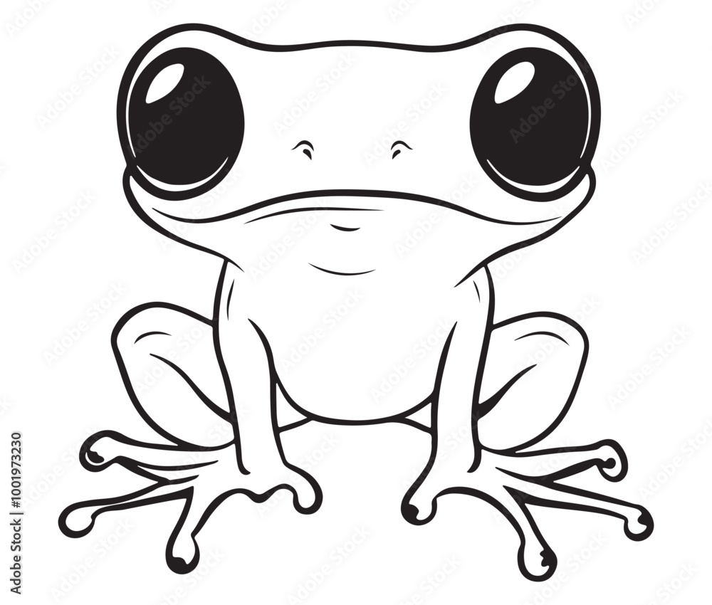 Tom jerry style frog cartoon, Outline frog, Frog colouring page for ...