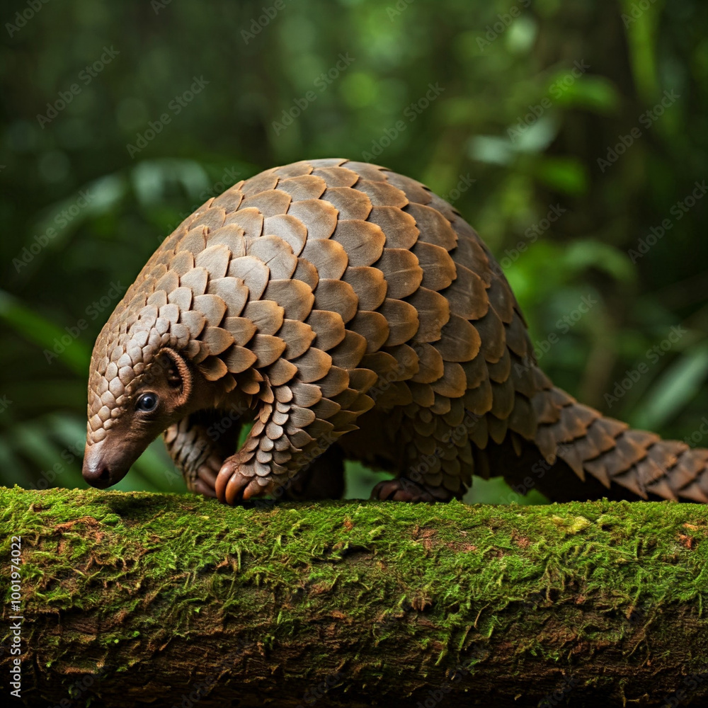The pangolin is the only mammal covered in scales. It uses its long ...