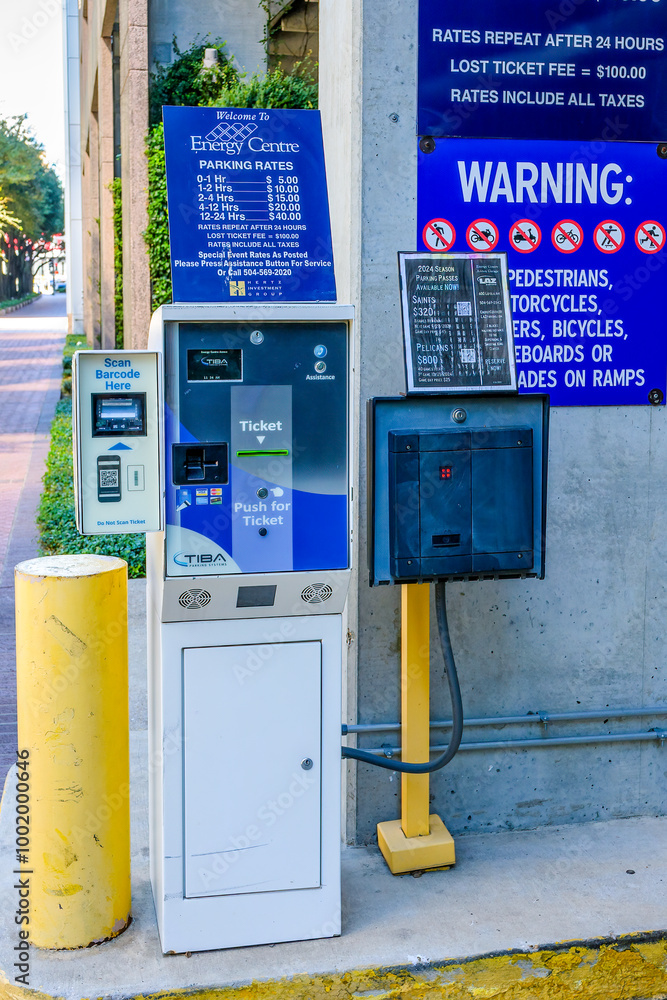 NEW ORLEANS, LA, USA - SEPTEMBER 28, 2024: TIBA Parking Systems ...