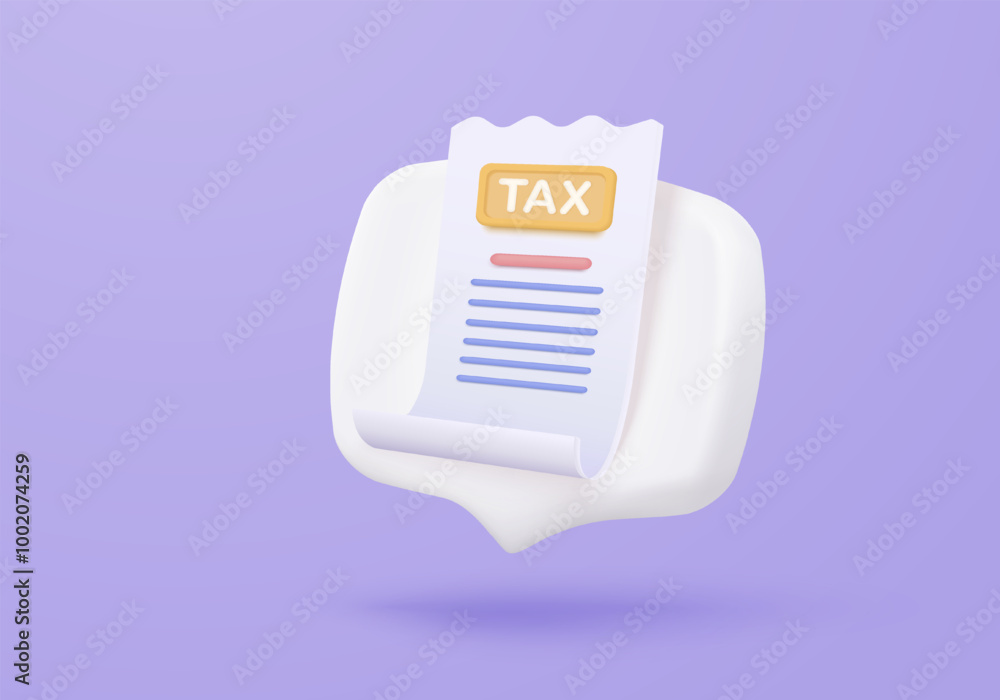 3d tax statistic and wealth management on clipboard checklist ...