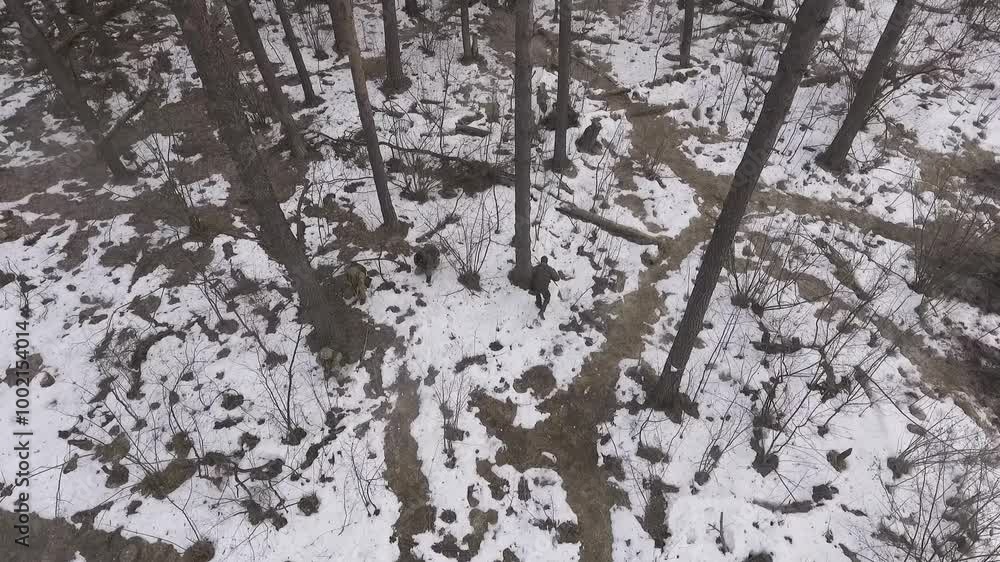 Retreat with a fight. Military group conducting reconnaissance in force ...