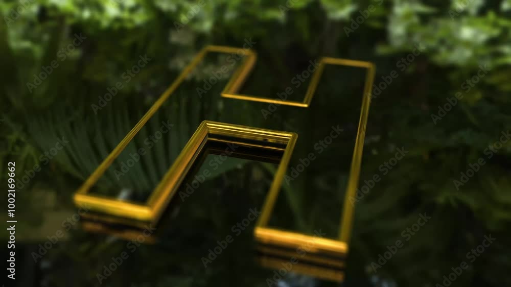 H Logo Animation, H golden logo, H letter and 3D alphabet animation for ...