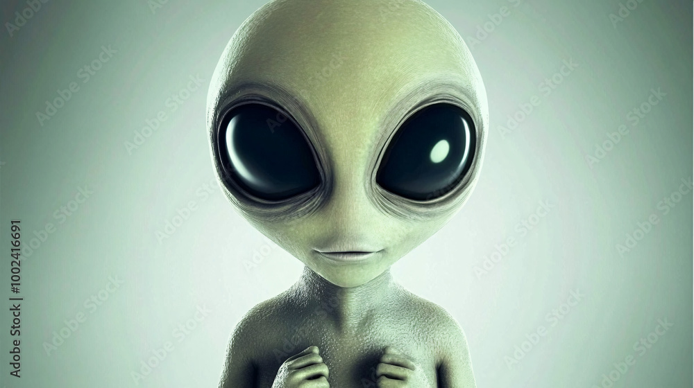 Alien, extraterrestrial or earth invasion from outer space, futuristic ...