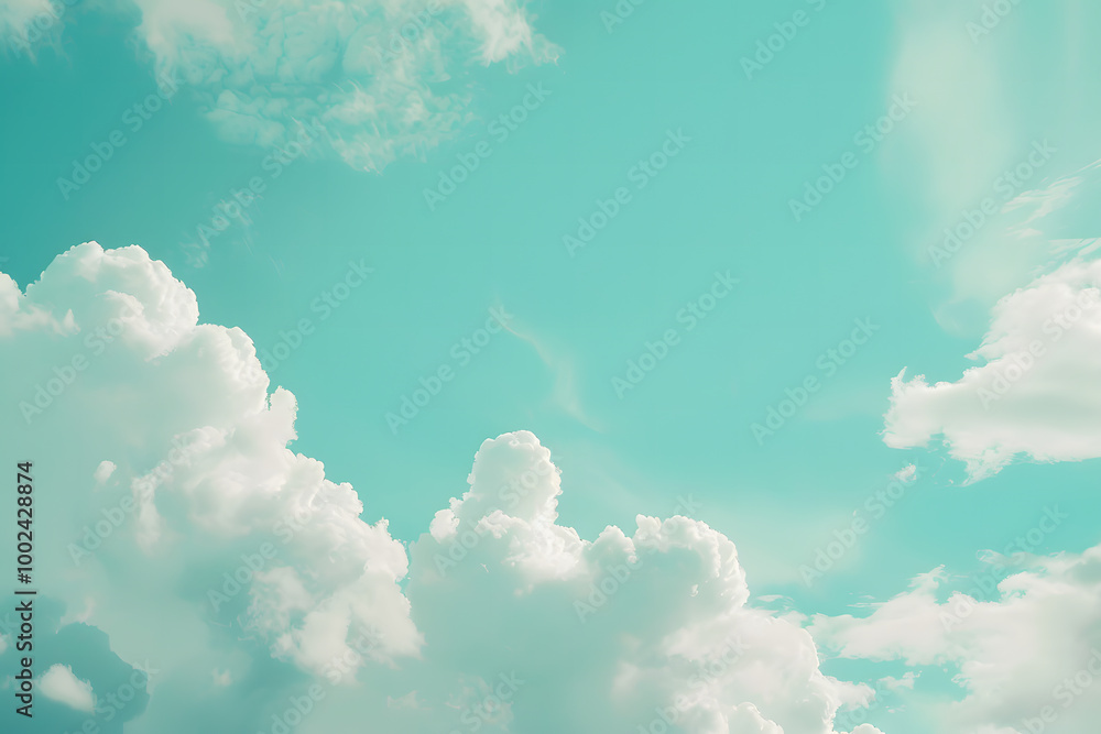 Soft sky texture with gentle cloud formations creating a calming and ...