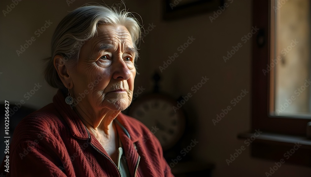 Old family Spanish portrait, candid image, vintage effect, short very ...