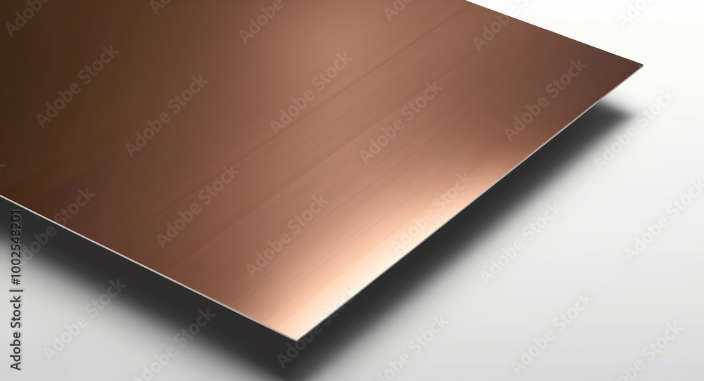 Rich bronze color gradient metal sheet with a smooth finish and subtle ...