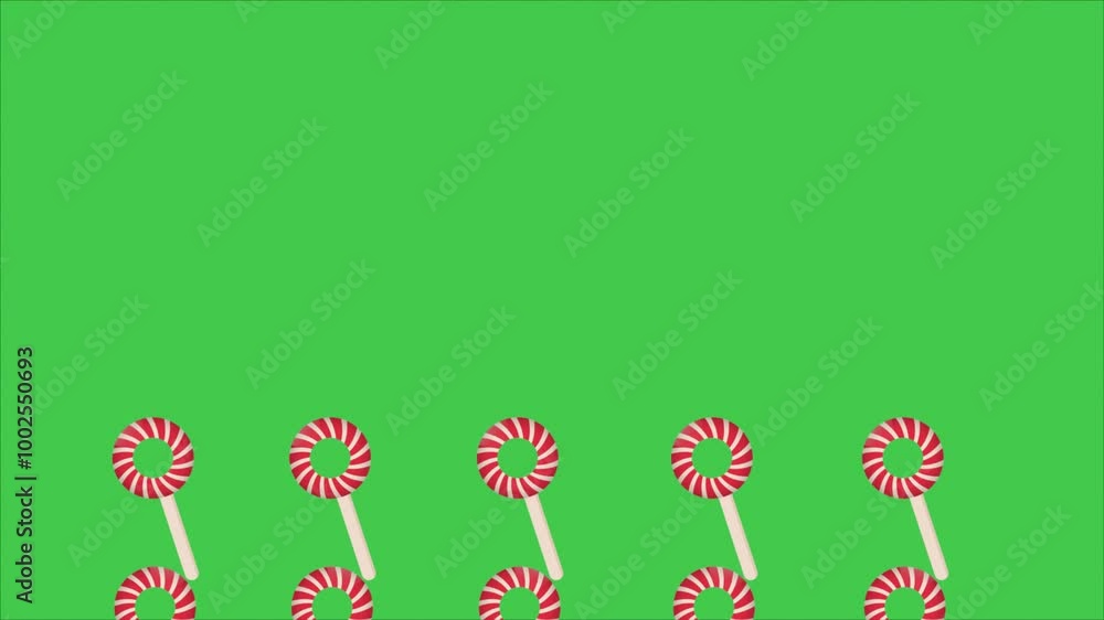 Halloween Sweet candy looping motion graphics animation with green and ...