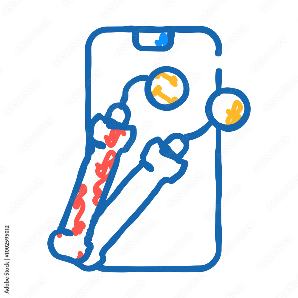 electronic skipping rope gym device doodle icon sketch vector ... electronic skipping rope gym device doodle icon sketch vector ...