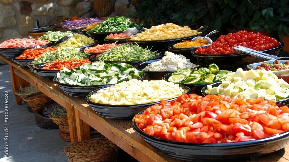 Cultural Diversity at Yom Kippur Feast Blended Family Enjoying a ...