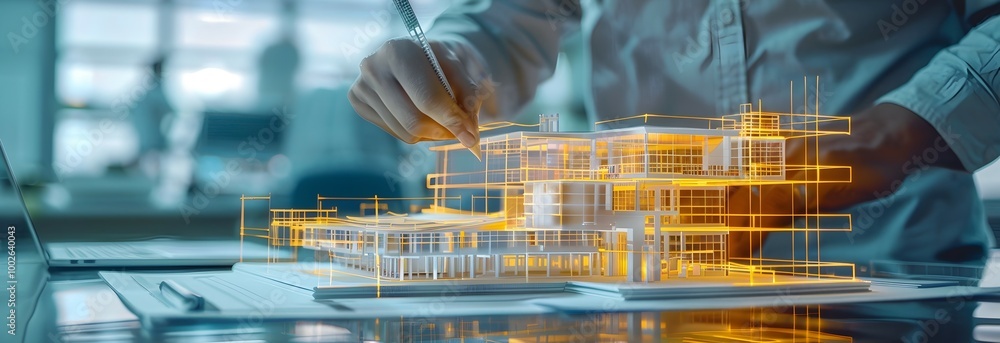 Architects Utilizing Software to Visualize and Plan Advanced Structural ...