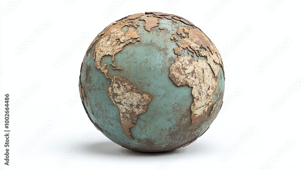 planet earth 3d realistic render dirty look polluted pollution ...