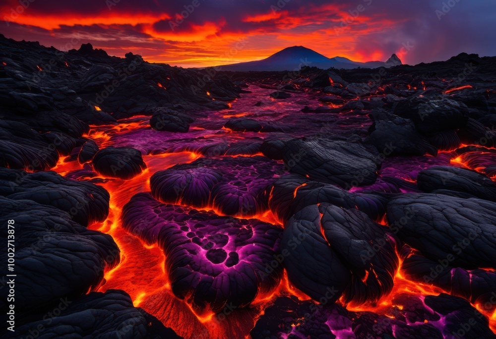 stunning visual display captivating lava flow textures colors found ...