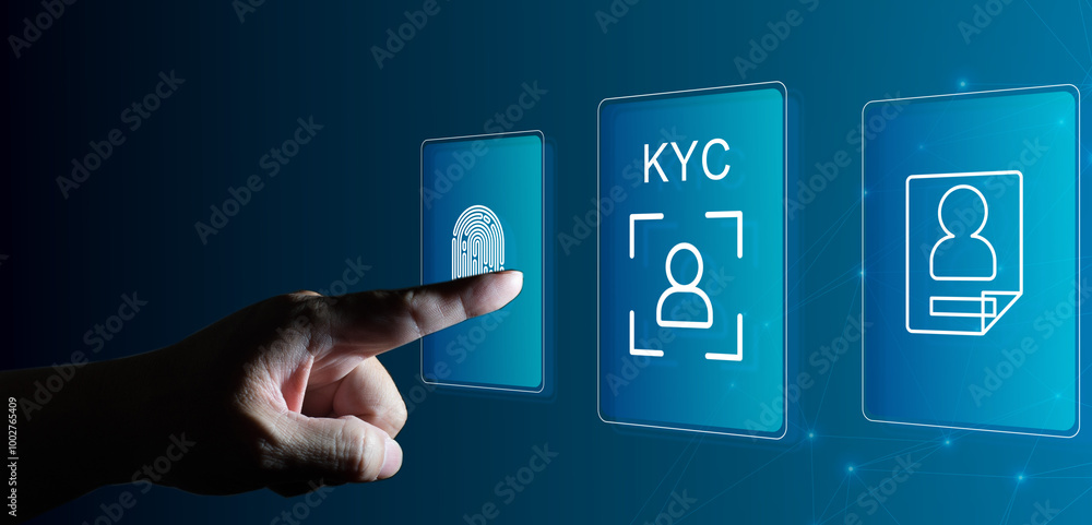 Interactive KYC compliance interface with the user. Business ...