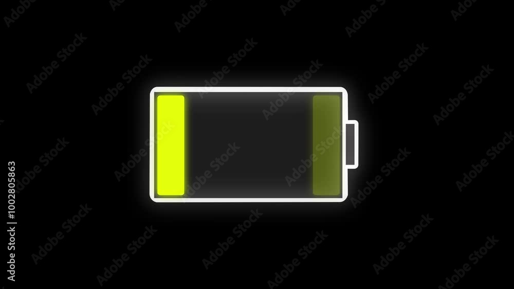 battery fast charging animation, Glowing animated battery icon ...