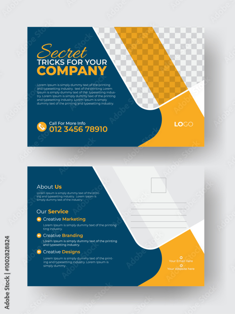Creative And Stylish Idea Creative Colorful Business Postcard Eddm