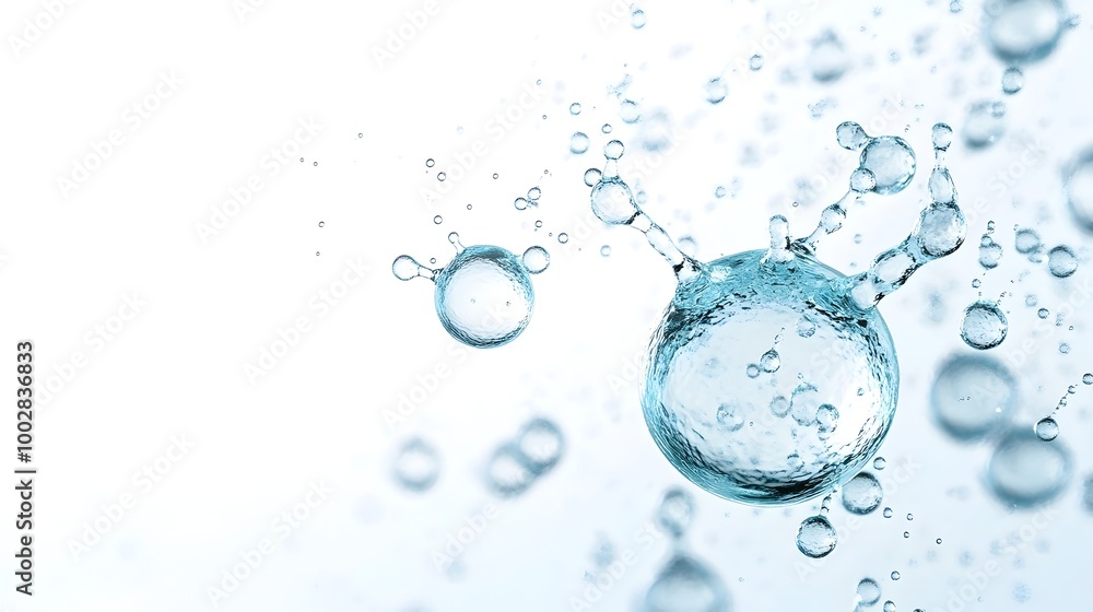 Captivating Molecular Dance A Close up Depiction of the Energetic and ...