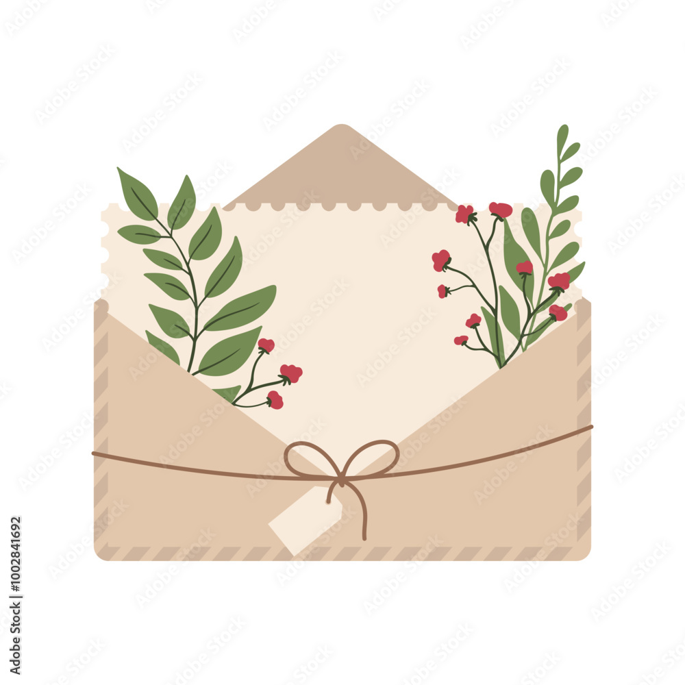 Mail Envelope Letter. Post card Craft paper letter and mail envelope ...
