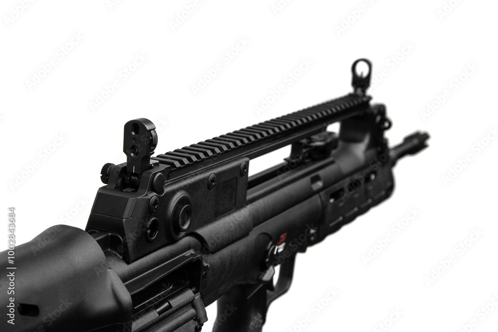 Foto de Modern carbine of the bullpup system. Weapons for police, army ...