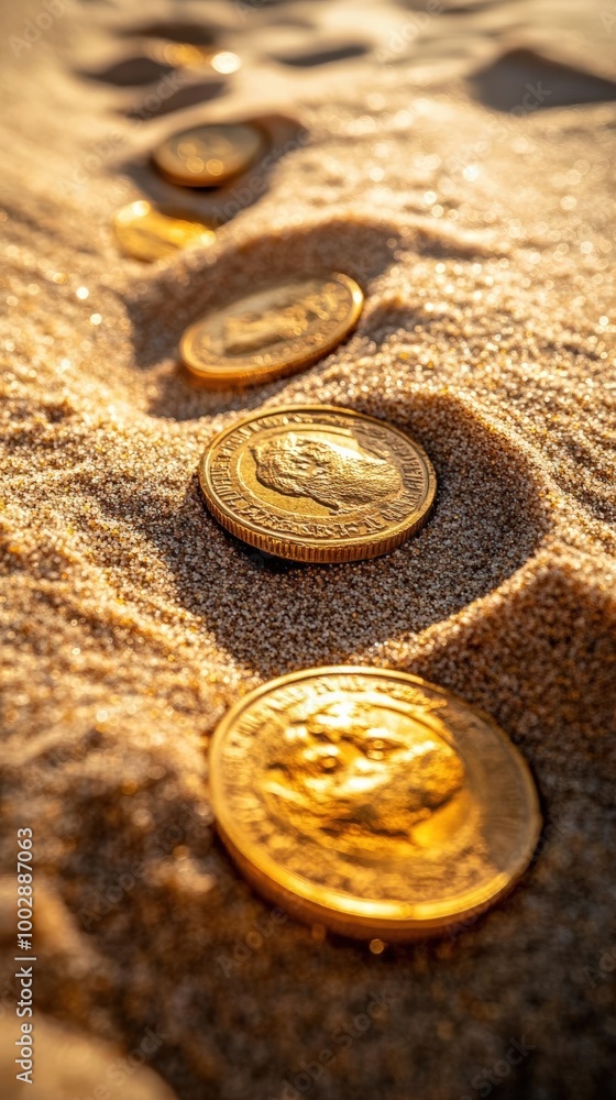 Capture the allure of buried gold through a unique perspective ...