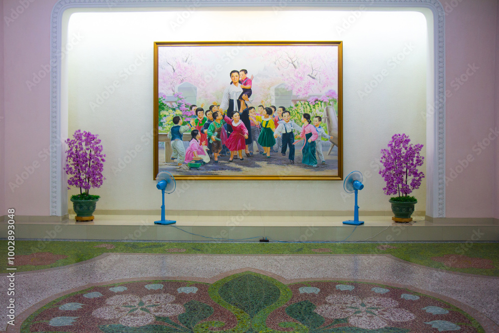 Portrait of Kim Jong-suk, Kim Il-sung’s first wife and the mother of ...