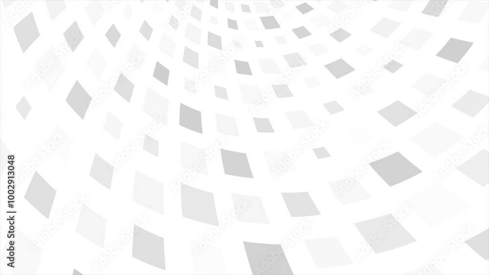 Minimal grey white squares abstract tech round background. Seamless ...