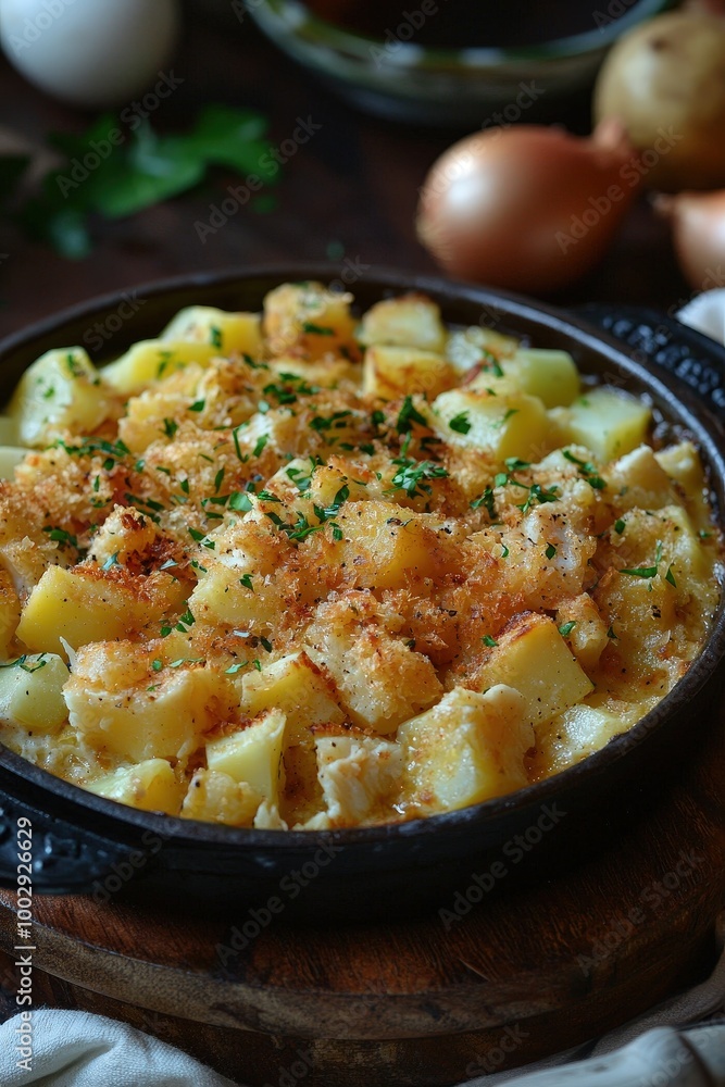 Bacalhau à Brás: Shredded cod mixed with eggs, potatoes, and onions ...
