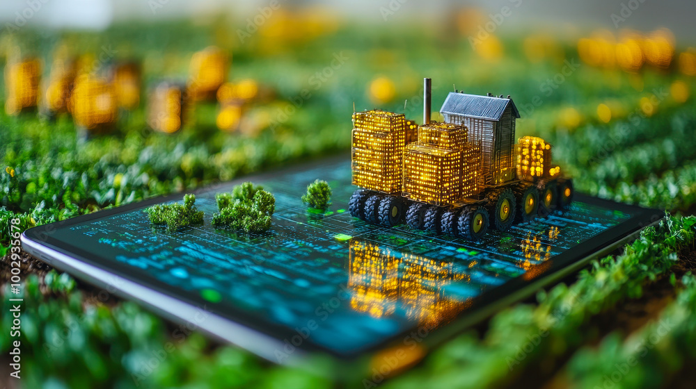 Farmers Utilizing Tablet Technology for Data Analysis on Smart Farms ...