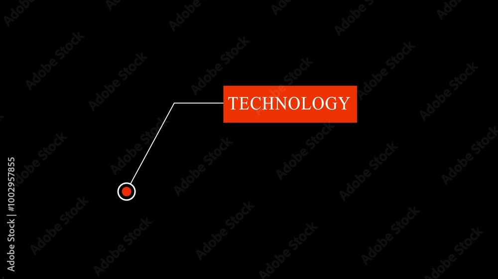 Technology text animation, showcasing modern digital trends with sleek ...