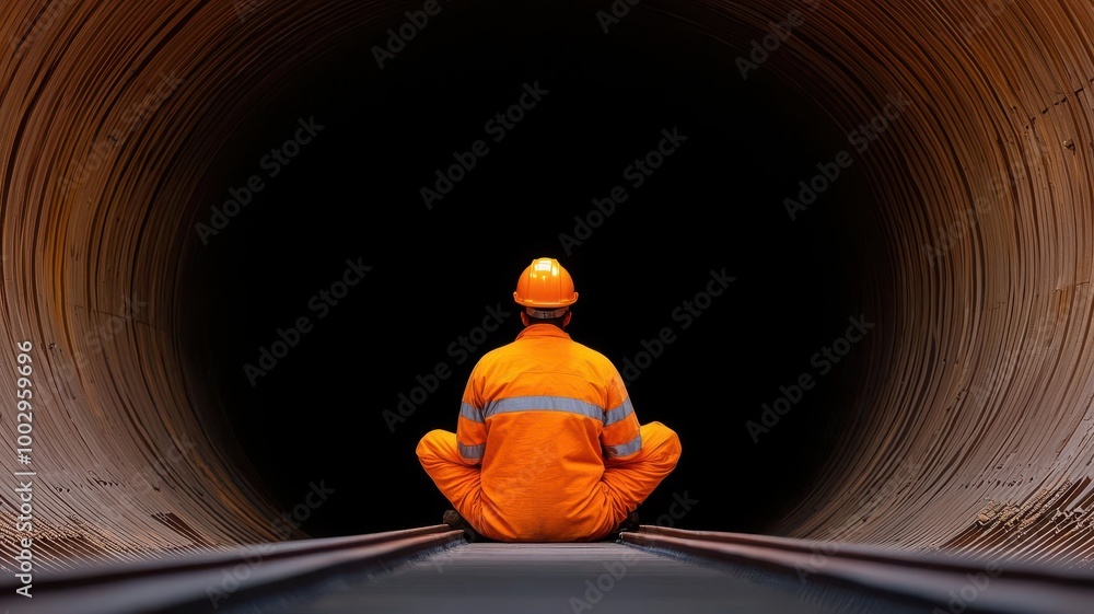 Infrastructure engineer creating underground tunneling systems for ...