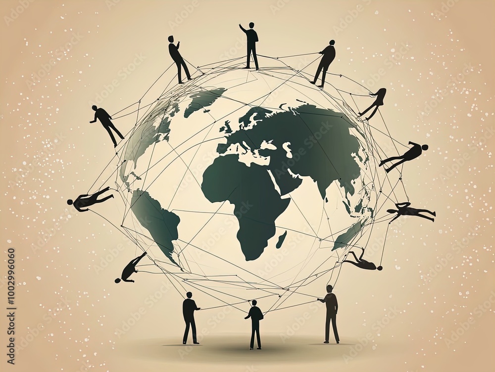 Global Connections: A Striking Poster Showcasing Professionals in ...