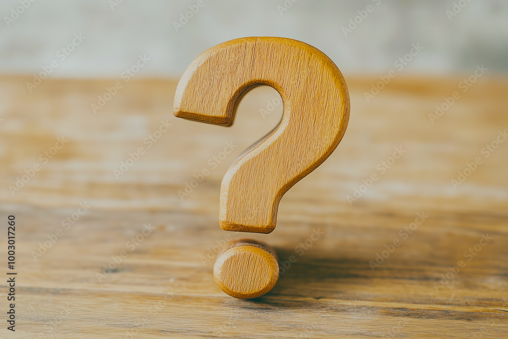 Wooden Question Mark on Rustic Wood Background. Ask Symbol. Inquiry and ...