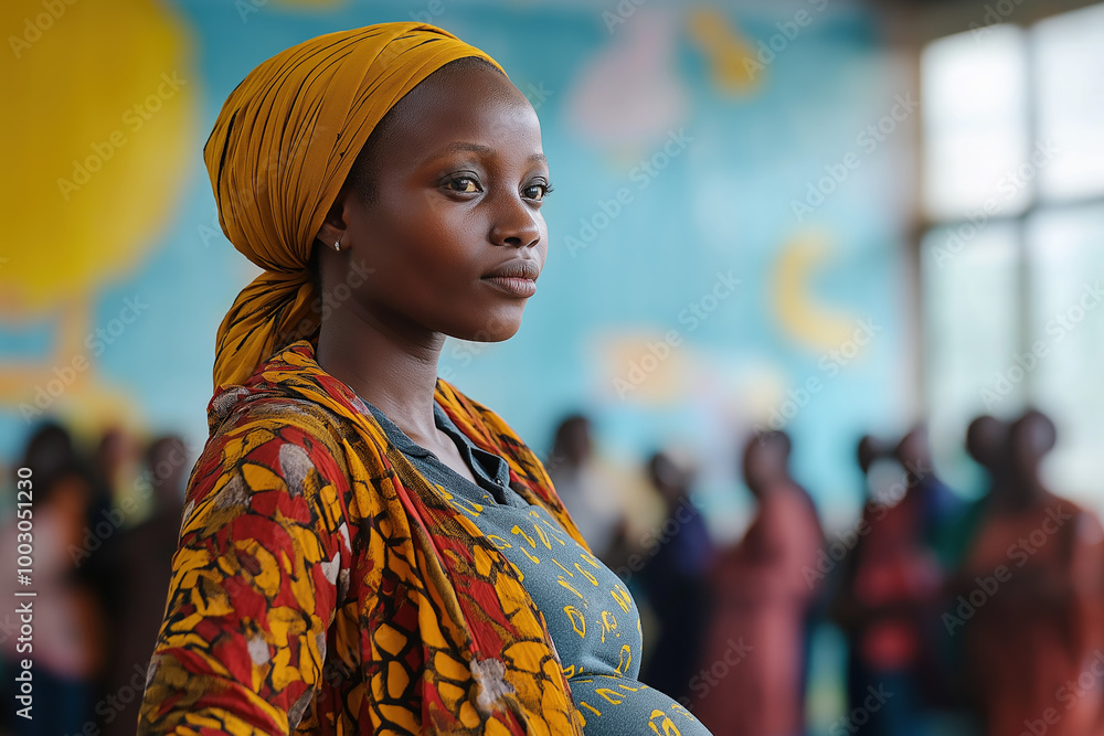 Poor african health: A portrayal of a pregnant woman receiving prenatal ...