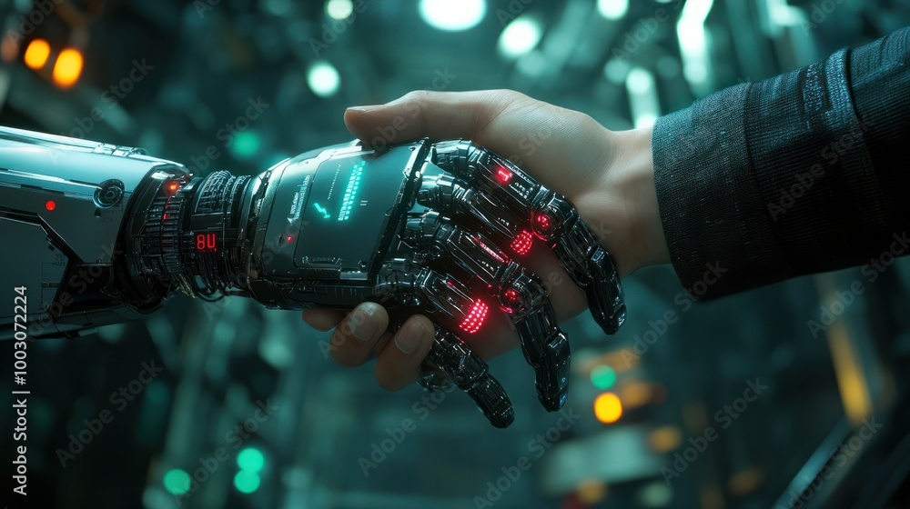 Unity in Innovation: A Handshake Between Human and Robot Against the ...
