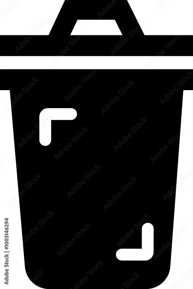 Trash bin Garbage icon in flat. vector for apps or web trash dustbin ...