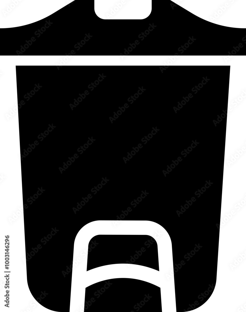 Trash bin Garbage icon in flat. vector for apps or web trash dustbin ...