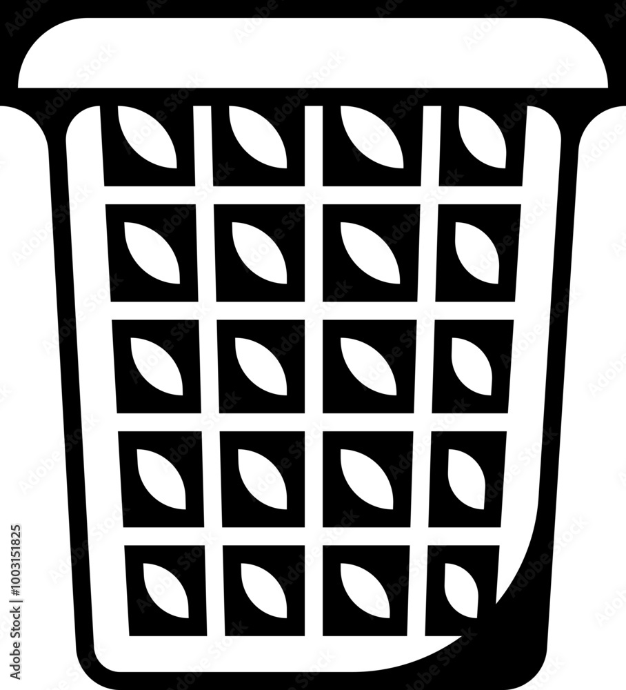 Trash bin Garbage icon in flat line. vector for apps or web trash ...