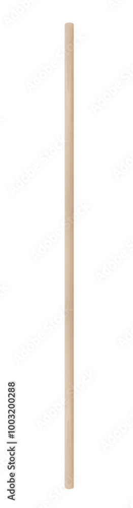 Poster Vertical wooden peg, stick. On isolated transparent background ...