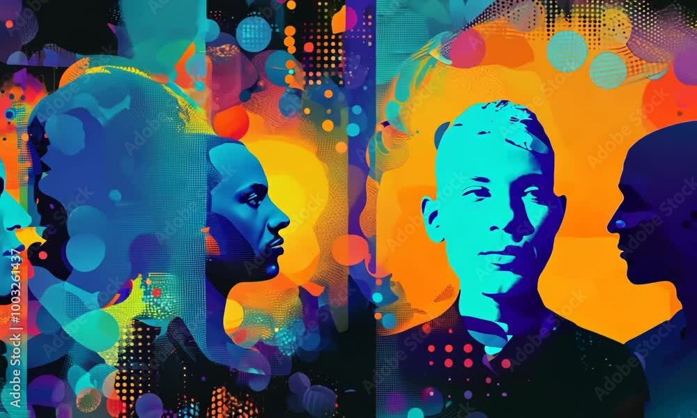 A visually striking banner celebrating unity and connection, portraying ...