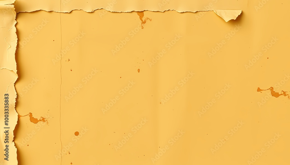 Aged Paper Texture with Frayed Edges, Ink Blotches, and Water Stains ...