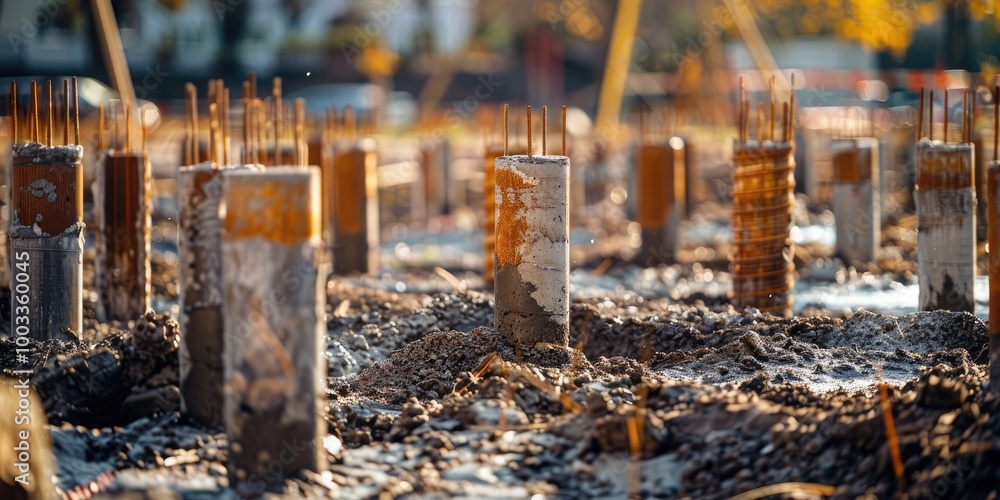 Completion of reinforcement square pile installation at the ...
