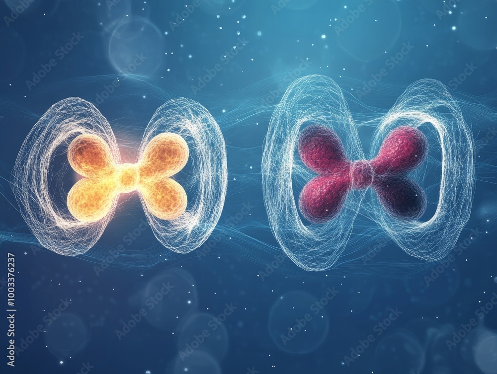 Poster A cell division diagram highlighting the key stages of both ...