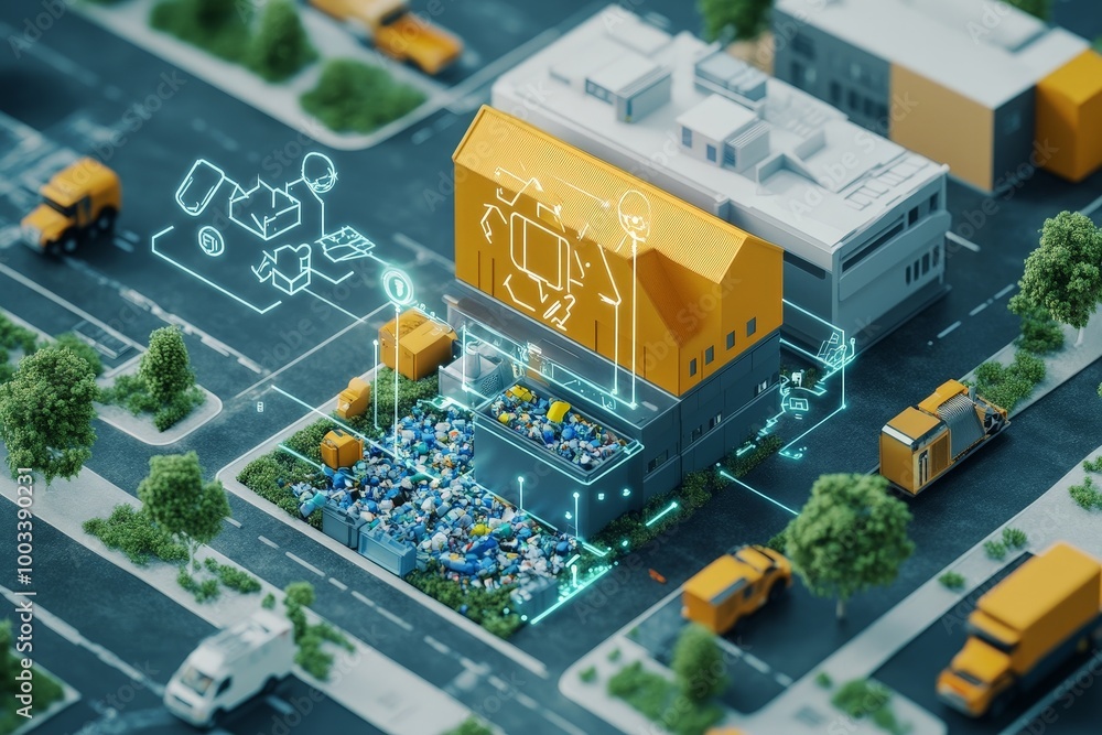 An integrated smart city recycling system where real-time data helps ...