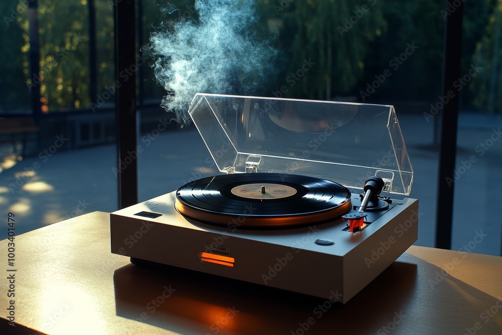 A quiet, sunlit room with dust particles floating in the air, where an ...