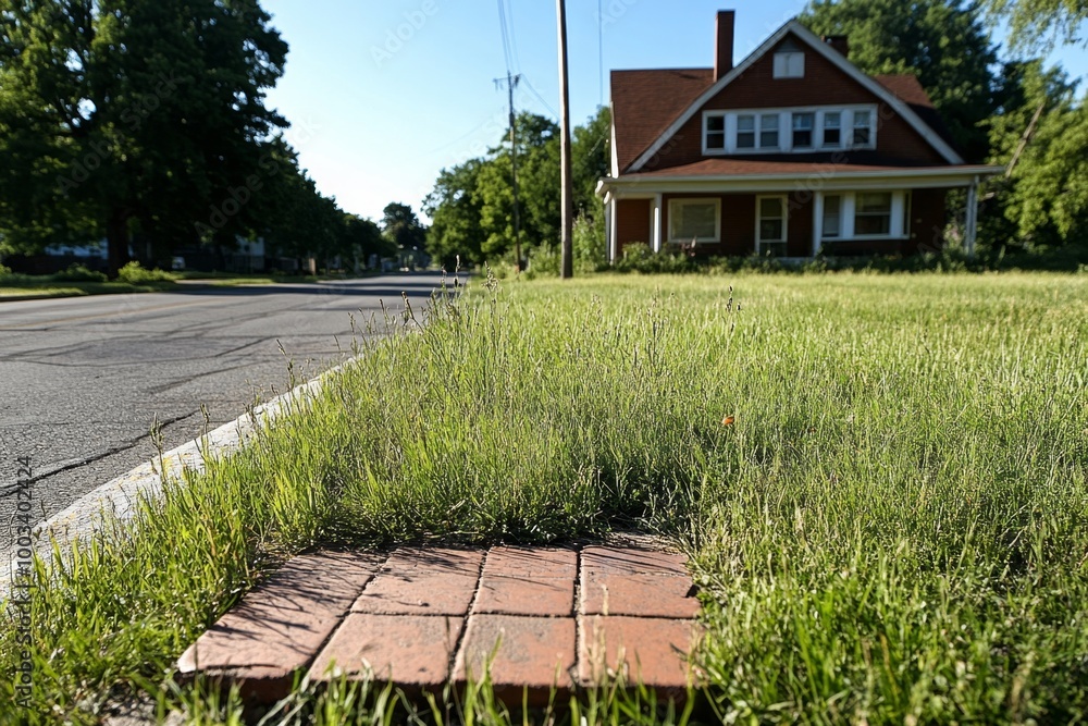 A street corner where a childhood home once stood, now changed with ...