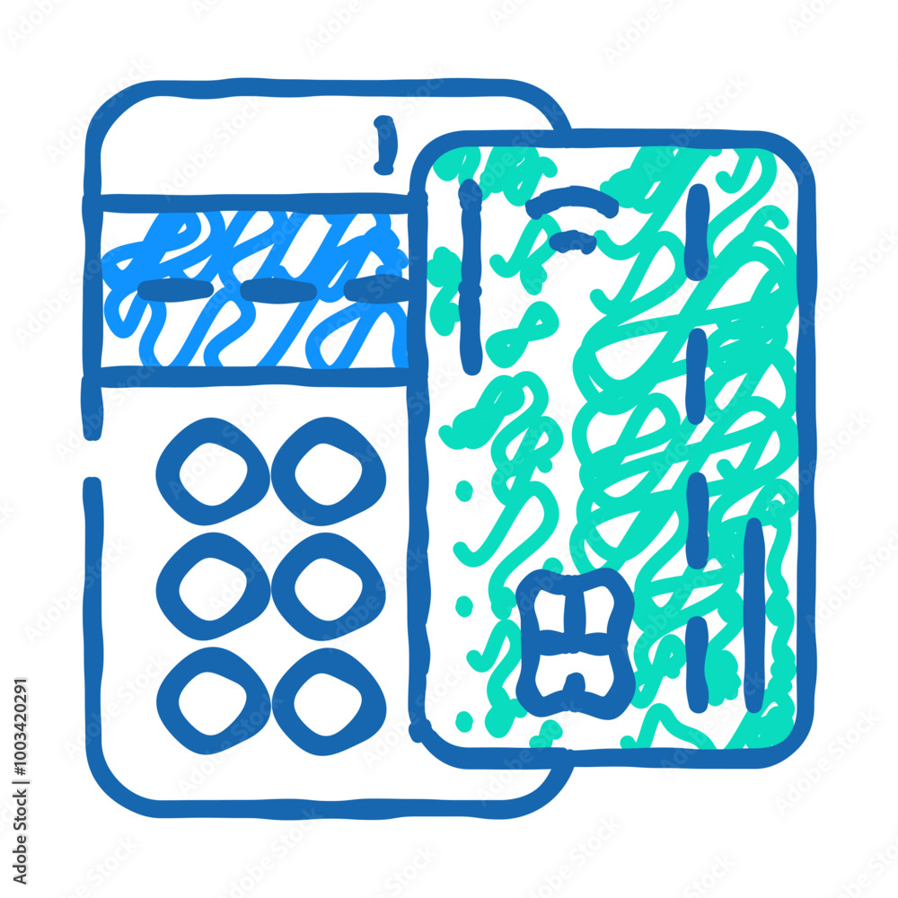 payment card pos terminal doodle icon sketch vector. payment card pos ...