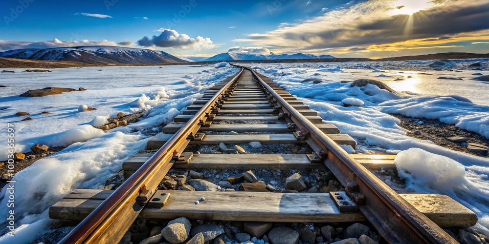 Deformed railway tracks in permafrost showcase the detrimental impact ...